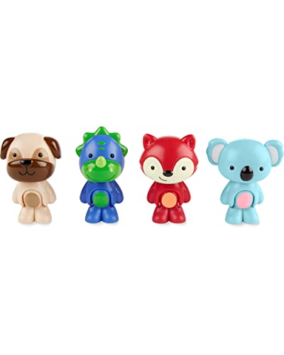 Skip Hop Zoo Crew Figurine Set, 4 Pack, Toy for Kids 2 Years and Up