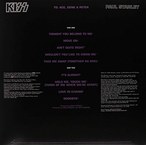 Peter Criss - Ace Frehley - Gene Simmons - Paul Stanley - Kiss 4 Vinyl LP Album Bundling - 180 Gram