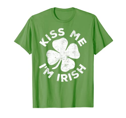 Kiss Me I'm Irish T-Shirt Saint Patrick Day Shirt T-Shirt