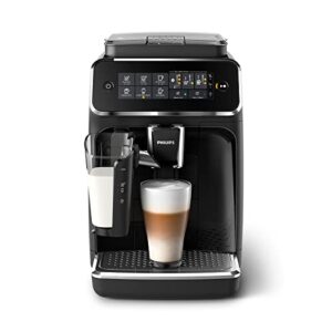 philips 3200 series fully automatic espresso machine w/lattego, black, ep3241/54