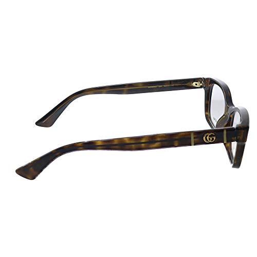 Gucci GG 0635O 005 Havana Plastic Rectangle Eyeglasses 53mm