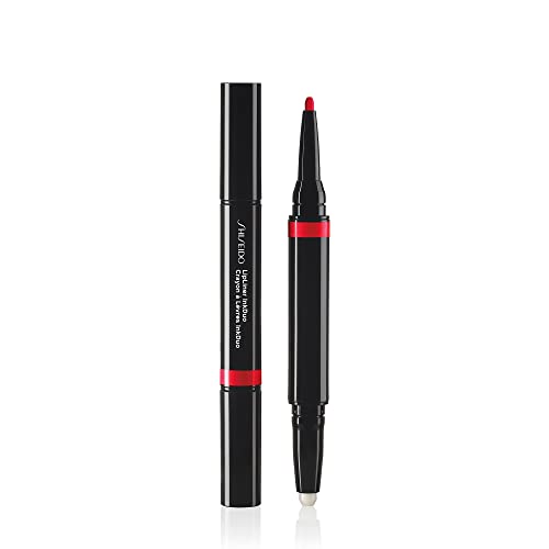 Shiseido LipLiner InkDuo (Prime + Line), True Red 08 - Primes & Shades Lips for Long-Lasting, 8-Hour Wear - Minimizes the Look of Fine Lines & Unevenness - Non-Drying Formula