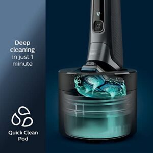 Philips Norelco Shaver 7500, Rechargeable Wet & Dry Electric Shaver with SenseIQ Technology, Quick Clean Pod, Travel Case and Pop-up Trimmer, S7783/84