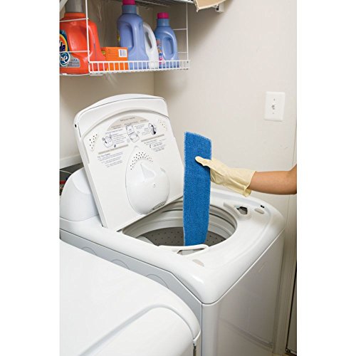 Rubbermaid Commercial Products, Standard Replacement Microfiber Pad - Use Wet or Dry/Dust Mop on Laminate/Hardwood/Tile Floors with Grout Lines - Washing Machine Safe, 18 Inch, Blue, FGQ40900BL00