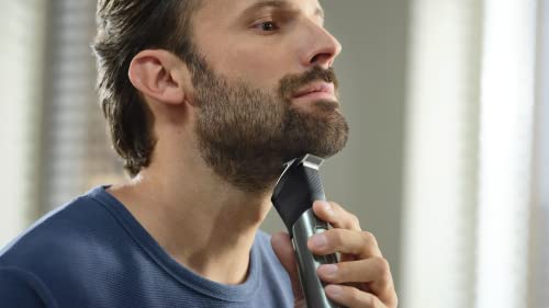 Norelco Philips Series 9000, Ultimate Precision Beard and Hair Trimmer with Beard Sense Technology for an Even Trim, BT9810/40