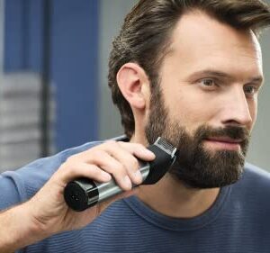 Norelco Philips Series 9000, Ultimate Precision Beard and Hair Trimmer with Beard Sense Technology for an Even Trim, BT9810/40