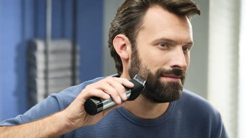 Norelco Philips Series 9000, Ultimate Precision Beard and Hair Trimmer with Beard Sense Technology for an Even Trim, BT9810/40