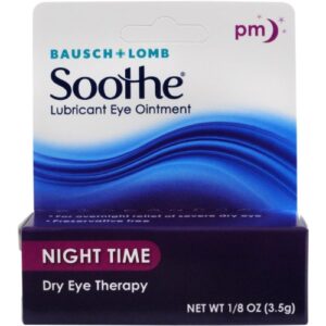 eye ointment by bausch & lomb, lubricant relief for dry eyes, 3.5 g