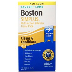 boston simplus bausch + lomb multi-action solution travel pack 3 pack