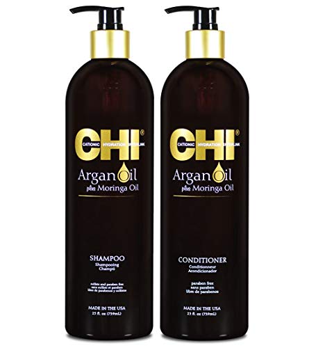 Chi Argan Oil Plus Moringa Oil Shampoo & Conditioner Duo 25oz