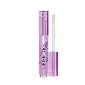 too faced lip injection maximum plump extra strength lip plumper gloss .14 oz. (blueberry buzz)