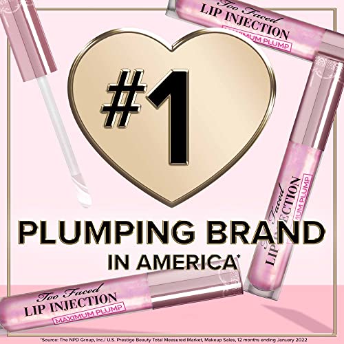 Too Faced Lip Injection Maximum Plump Extra Strength Lip Plumper Gloss .14 oz. (Blueberry Buzz)