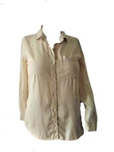 old navy long sleeve shirt tencil beige