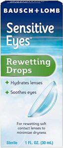 bausch & lomb sensitive eyes rewetting drops, 1-ounce bottles (pack of 3)