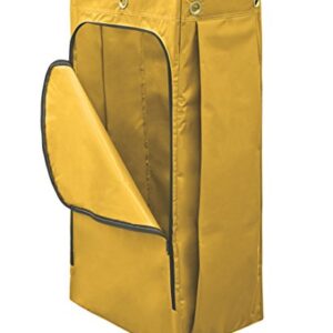 Rubbermaid Commercial Products High-Capacity Cleaning/Utility Cart Bag, 34-Gallon, Yellow, Compatible with Rubbermaid Cleaning Carts