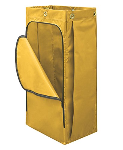 Rubbermaid Commercial Products High-Capacity Cleaning/Utility Cart Bag, 34-Gallon, Yellow, Compatible with Rubbermaid Cleaning Carts