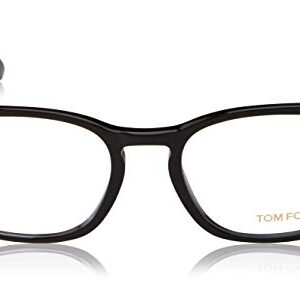 Eyeglasses Tom Ford FT 5505 001 Shiny Black, Rose Gold"t" Logo, 52-19-145