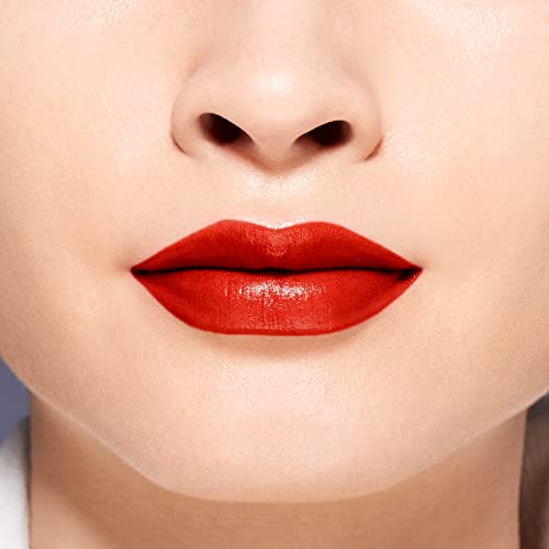 Shiseido VisionAiry Gel Lipstick, Lantern Red 220 - Long-Lasting, Full Coverage Formula - Triple Gel Technology for High-Impact, Weightless Color