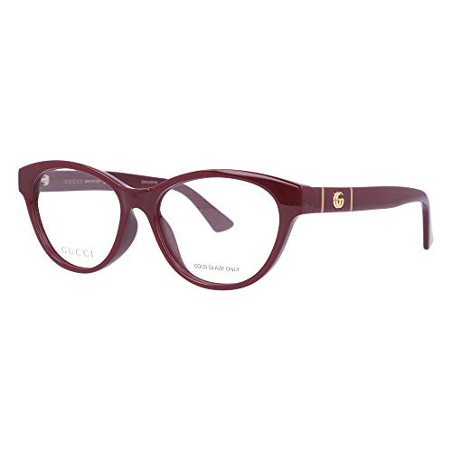 Gucci Gucci-Logo GG0766OA 003 Eyeglasses Women's Burgundy Optical Frame 54mm