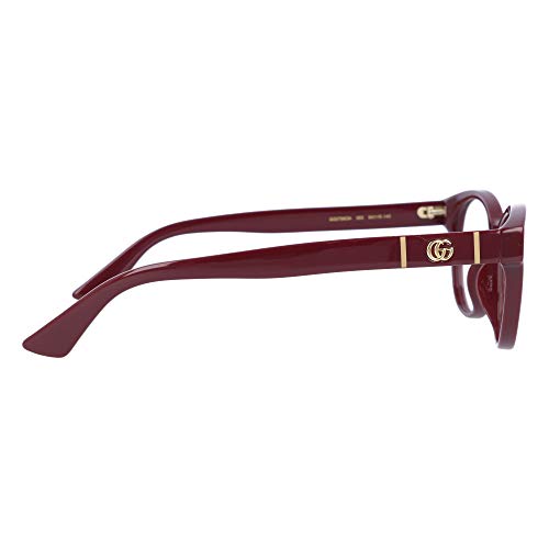 Gucci Gucci-Logo GG0766OA 003 Eyeglasses Women's Burgundy Optical Frame 54mm