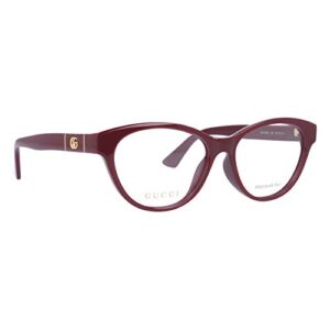 Gucci Gucci-Logo GG0766OA 003 Eyeglasses Women's Burgundy Optical Frame 54mm