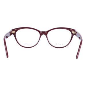 Gucci Gucci-Logo GG0766OA 003 Eyeglasses Women's Burgundy Optical Frame 54mm