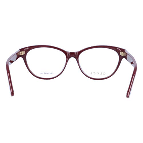 Gucci Gucci-Logo GG0766OA 003 Eyeglasses Women's Burgundy Optical Frame 54mm