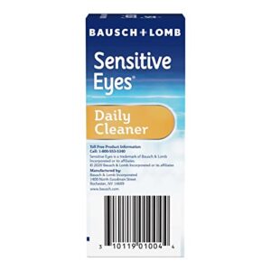 Contact Lens Solution by Bausch & Lomb, for Cleaning and Removing Deposits from Soft Contact Lenses, Daily Lens Cleaner, 1 Fl Oz