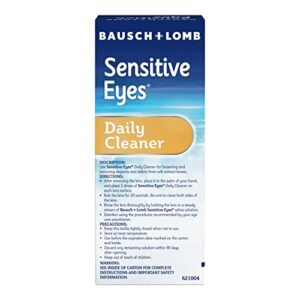 Contact Lens Solution by Bausch & Lomb, for Cleaning and Removing Deposits from Soft Contact Lenses, Daily Lens Cleaner, 1 Fl Oz