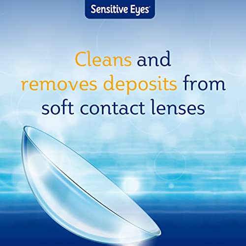 Contact Lens Solution by Bausch & Lomb, for Cleaning and Removing Deposits from Soft Contact Lenses, Daily Lens Cleaner, 1 Fl Oz