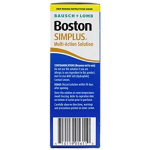 Bausch & Lomb Boston Simplus Multi Action Solution with Daily Protein Remover 3.5 oz (Pack of 2)