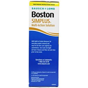 Bausch & Lomb Boston Simplus Multi Action Solution with Daily Protein Remover 3.5 oz (Pack of 2)