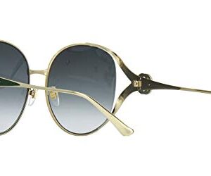 Gucci GG0225S Sunglasses Gold w/Grey Gradient Lens 63mm 001 GG0225/S GG 0225/S GG 0225S