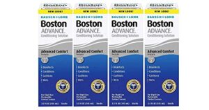 bausch and lomb boston advance step 2 conditioning solution for hard rigid gas permeable contact lenses 3.5 oz – pack of 4