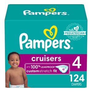 pampers cruisers diapers size 4 124 count