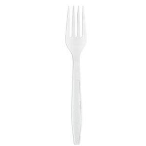 [500 Pack] Extra Heavyweight Disposable White Plastic Forks