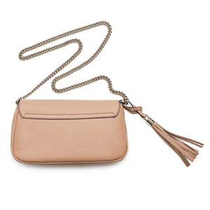 Gucci Soho Camelia Rose Beige Light Tan Leather shoulder bag New