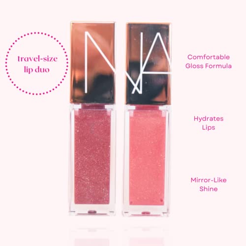 NARS Mini Afterglow Lip Shine Gloss Set:: Orgasm (Sheer Peachy Pink with Golden Shimmer), Unbroken (Shimmering Mauve)