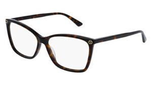 gucci gg0025o optical frame 002 avana avana 56 mm