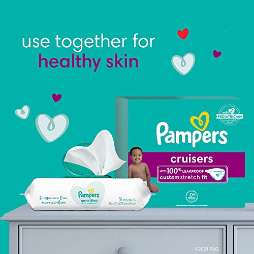 Diapers Size 3, 174 Count - Pampers Cruisers Disposable Baby Diapers, (Packaging May Vary)