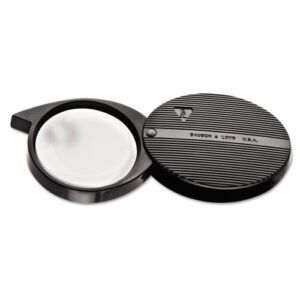 bausch & lomb 4x folded pocket magnifier, 36mm diameter lens (812354), black