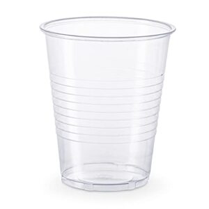 Comfy Package [Bulk Case of 6/240 Count] 12 oz. Clear Disposable Plastic Cups - Cold Party Drinking Cups