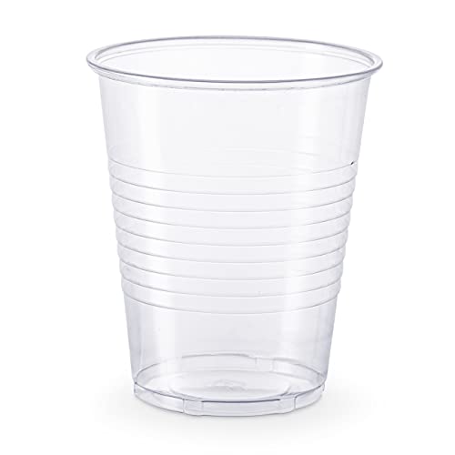 Comfy Package [Bulk Case of 6/240 Count] 12 oz. Clear Disposable Plastic Cups - Cold Party Drinking Cups