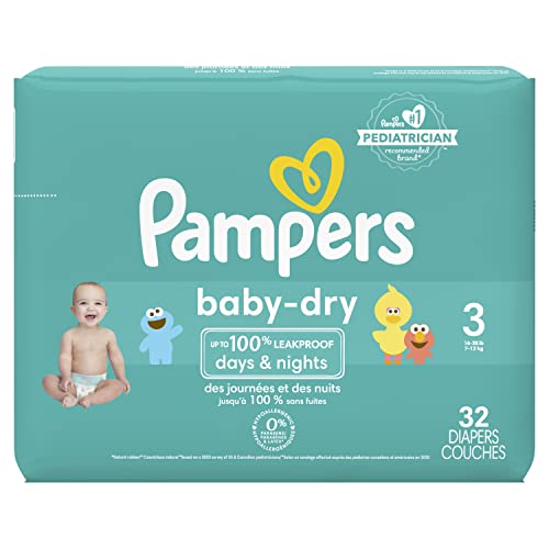 Pampers Baby Dry Diapers Size 3 32 Count