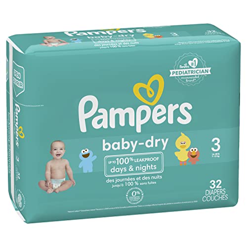 Pampers Baby Dry Diapers Size 3 32 Count