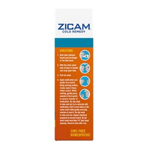 Zicam Cold Remedy Nasal Swabs with Cooling Menthol & Eucalyptus, 20 Count (Pack of 1)