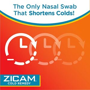 Zicam Cold Remedy Nasal Swabs with Cooling Menthol & Eucalyptus, 20 Count (Pack of 1)