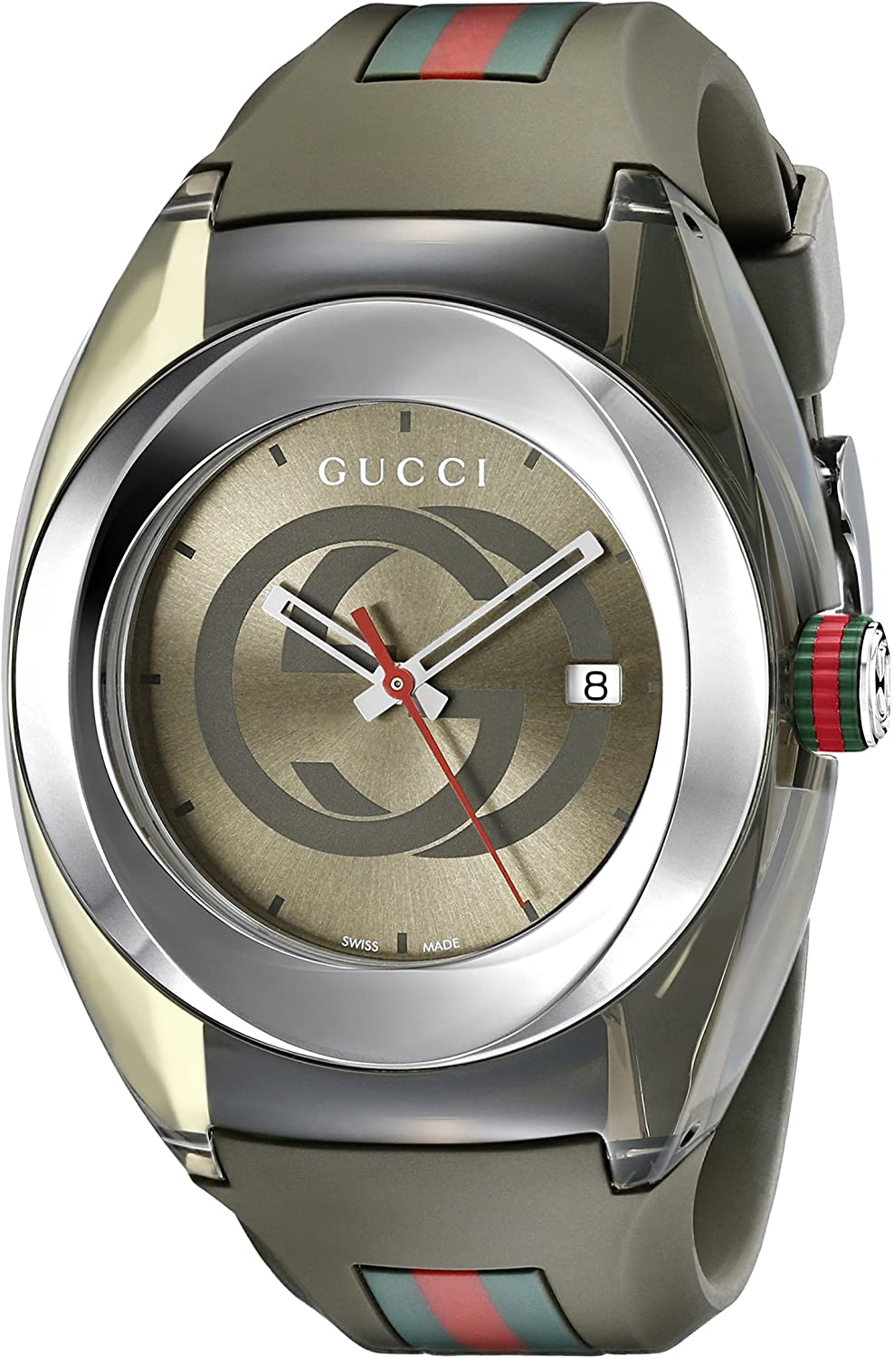 Gucci SYNC XXL Khaki Watch(Model:YA137106)