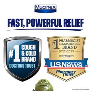 Mucinex Cough Suppressant and Expectorant, DM 12 Hr Relief Tablets, 600 mg, Multicolor, 40 Count (Pack of 2)