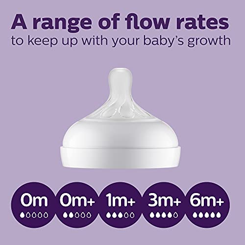 Philips Avent Natural Response Baby Bottle Nipples Flow 5, 6M+, 4pk, SCY965/04